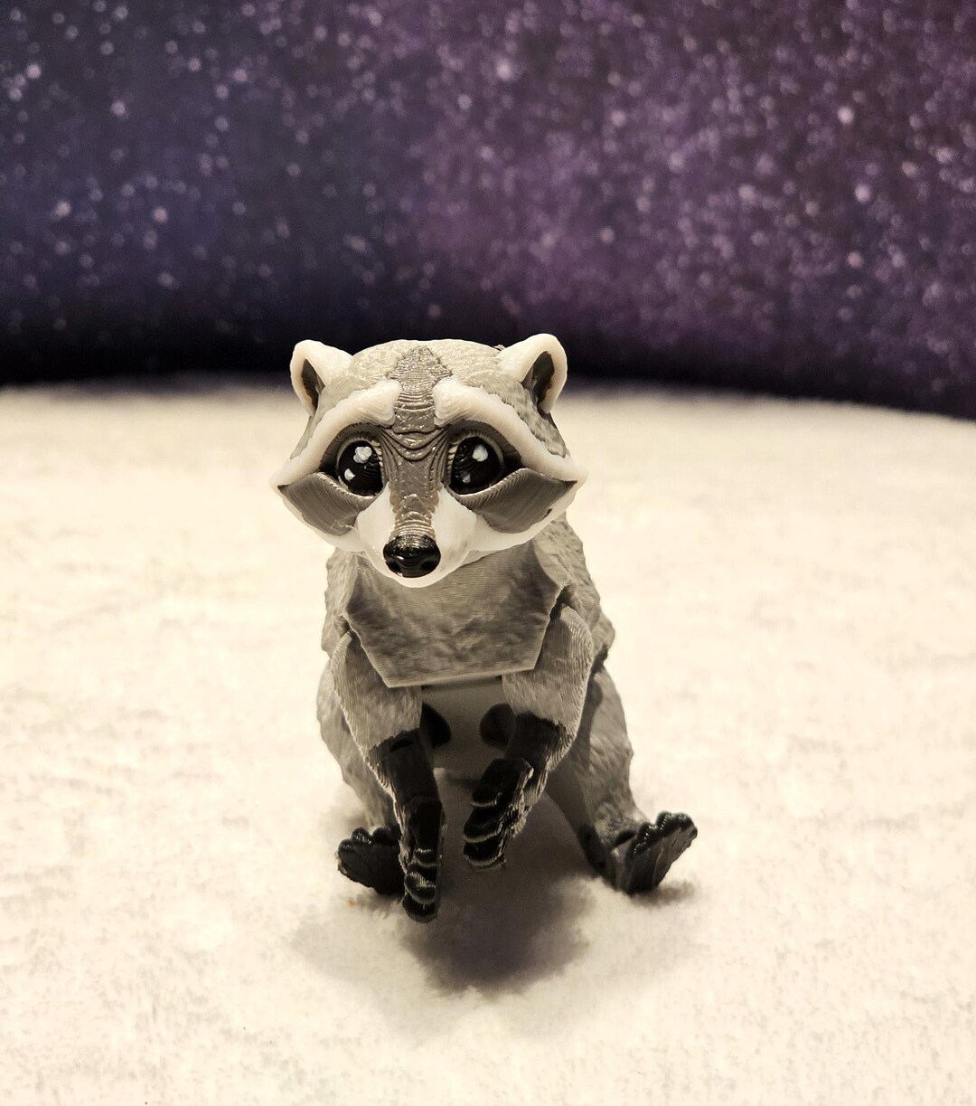 Racoon & Mini Raccoon - Unique 3D Printed Art - Gift Idea With ...