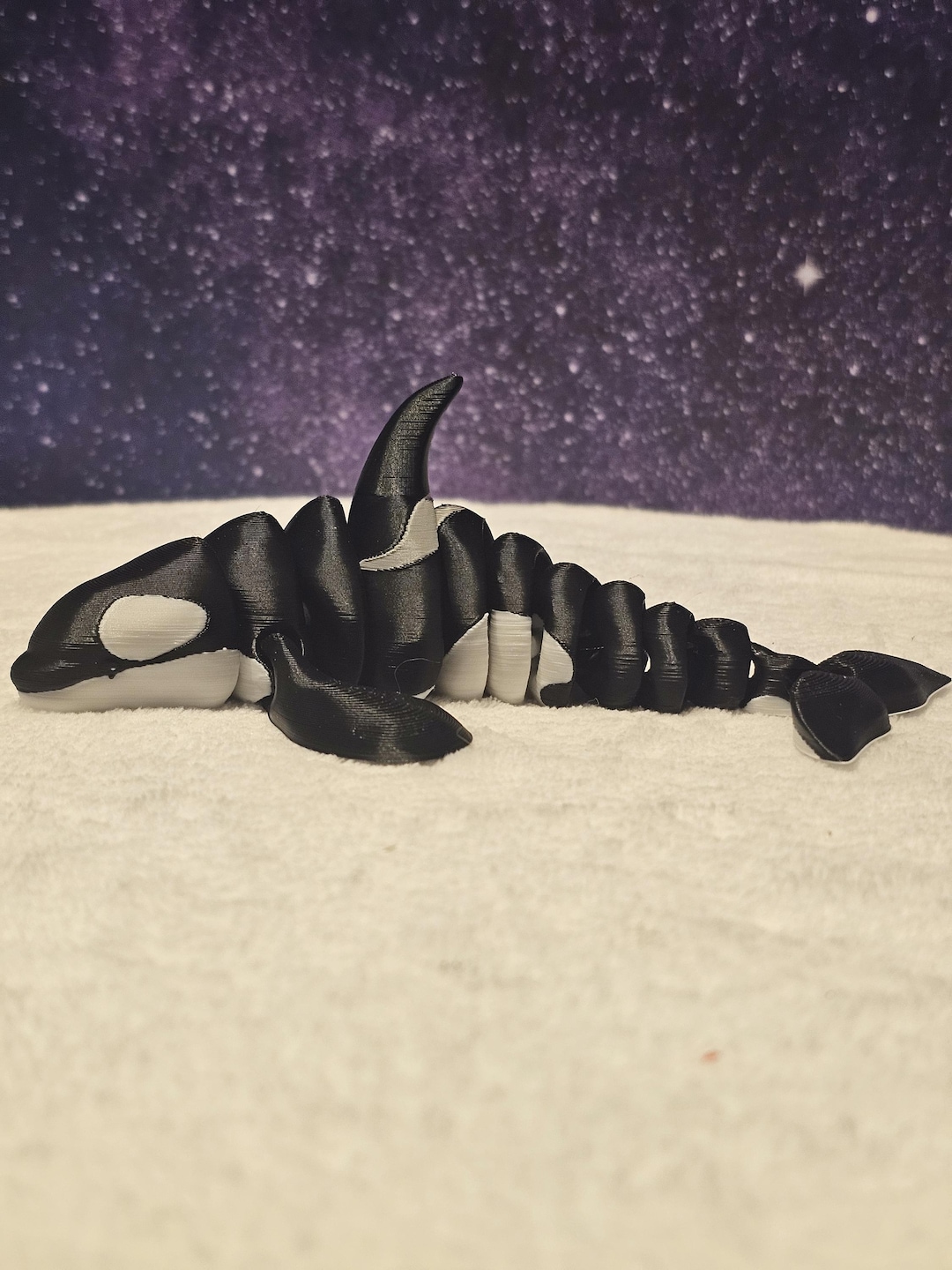 Articulated 3D Printed Orca Figurine – Poseable Killer Whale, Desk Pet ...