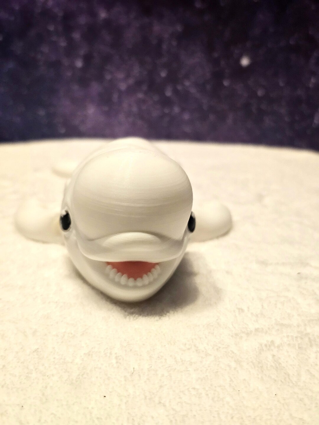 Beluga Whale - Adorable Articulated 3D Printed Figurine - Perfect Home ...