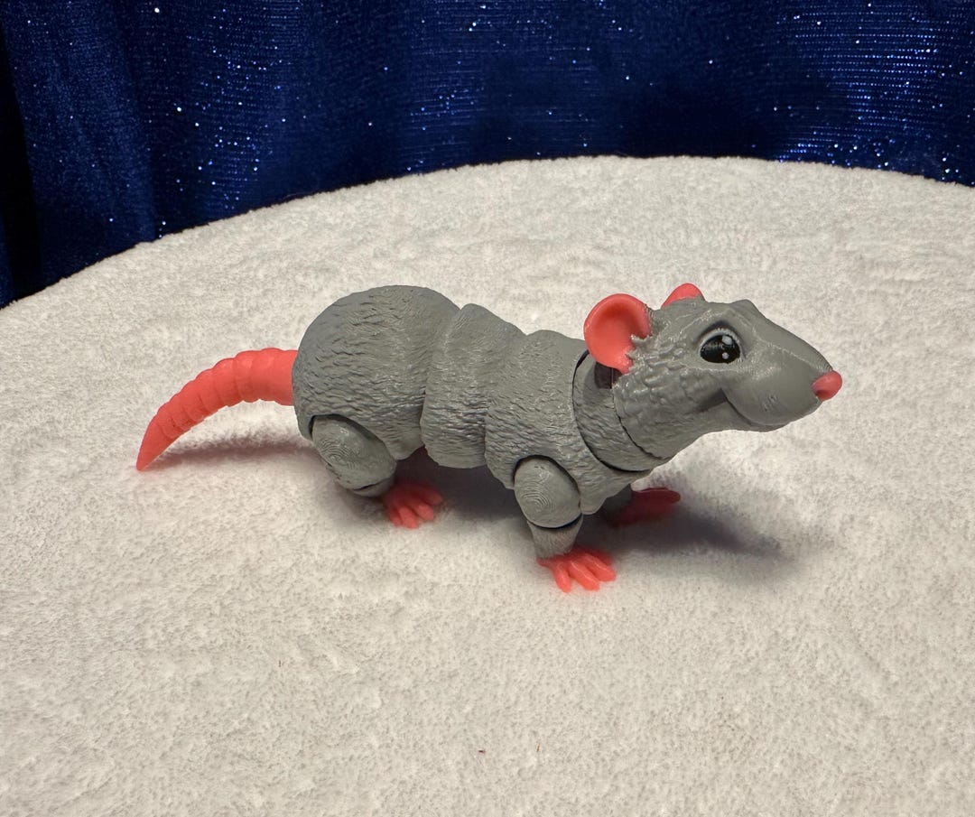Rat: Articulated 3D Printed Poseable Figurine - Etsy