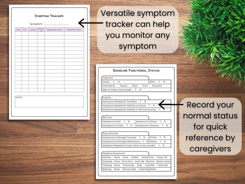 Medical Emergency Binder | Habit Tracker for Chronic Illness | Lab ...