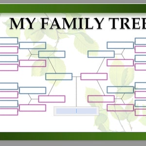 Editable Family Chart Template 4 Generations Download Fillable PDF ...