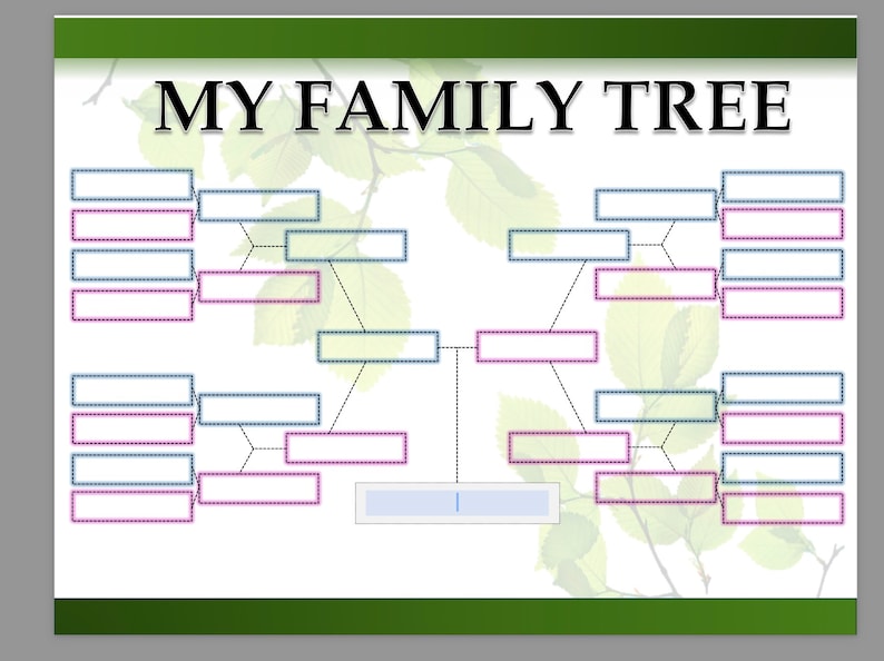 Editable Family Chart Template 4 Generations Download Fillable PDF ...