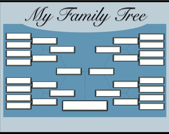 Editable Family Tree Template Printable 4 Generations Download Fillable ...