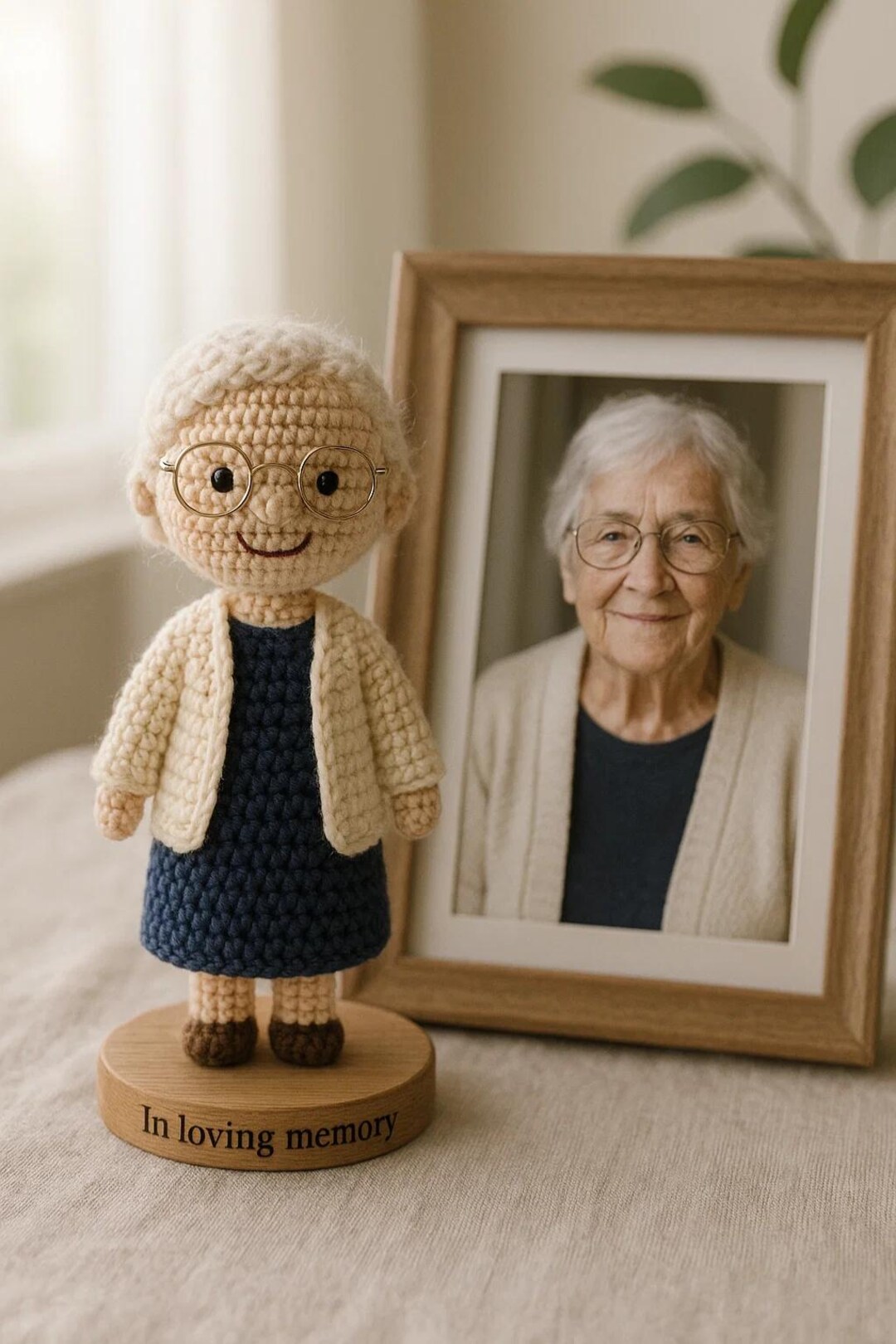 Personalized Crochet Memorial Doll – Custom Amigurumi Tribute Keepsake ...