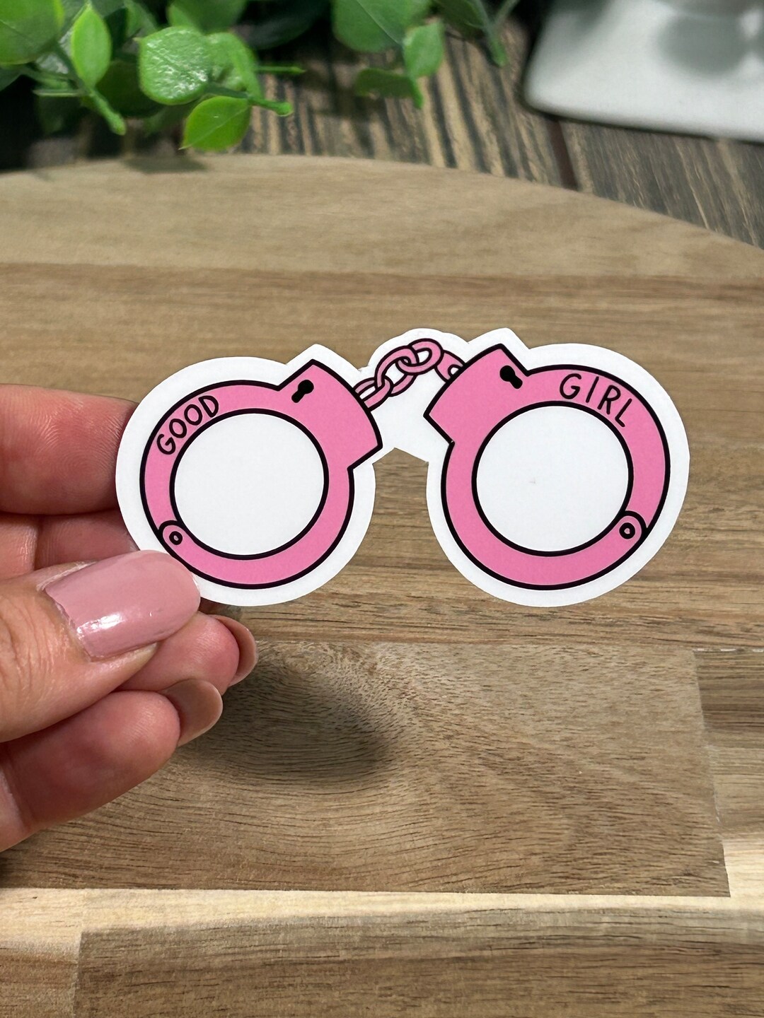 Good Girl Handcuff Sticker - Etsy