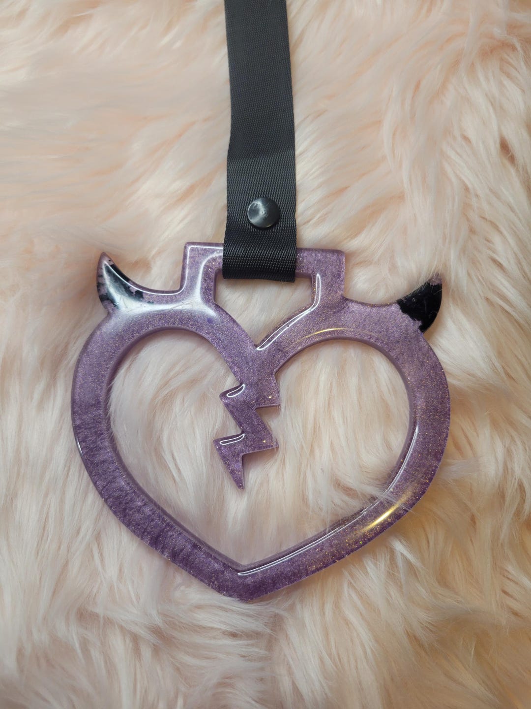 Resin Devil Broken Heart Tsurikawa JDM Drift Charm - Etsy