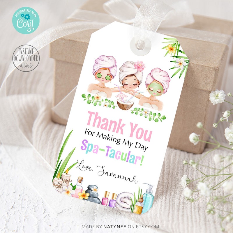 Spa Party Printables - Etsy