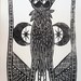 Mothman Cryptid Original Woodblock Print Limited Edition Art Print - Etsy