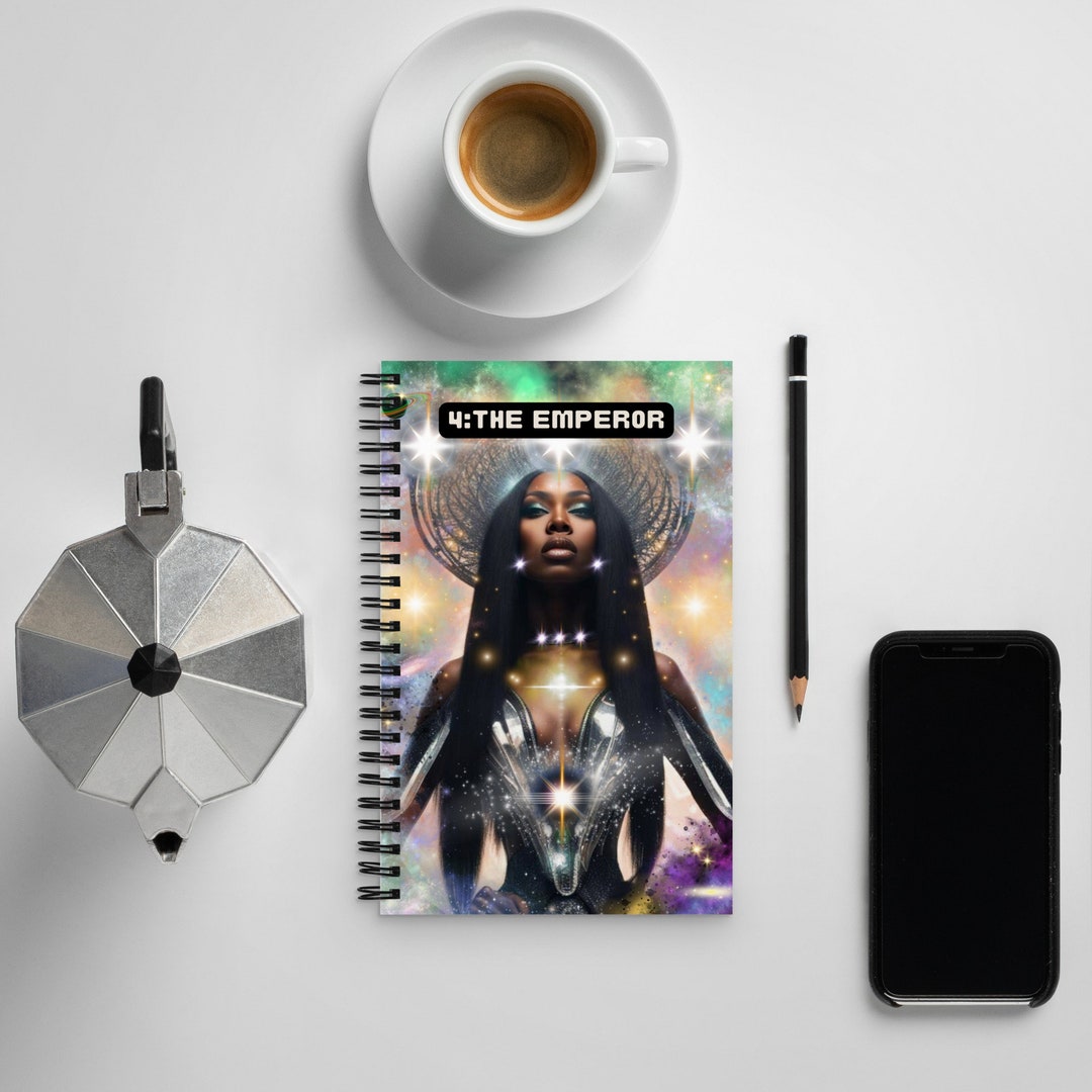 EMPEROR Spiral Notebook Cosmic Divine Feminine Tarot - Etsy