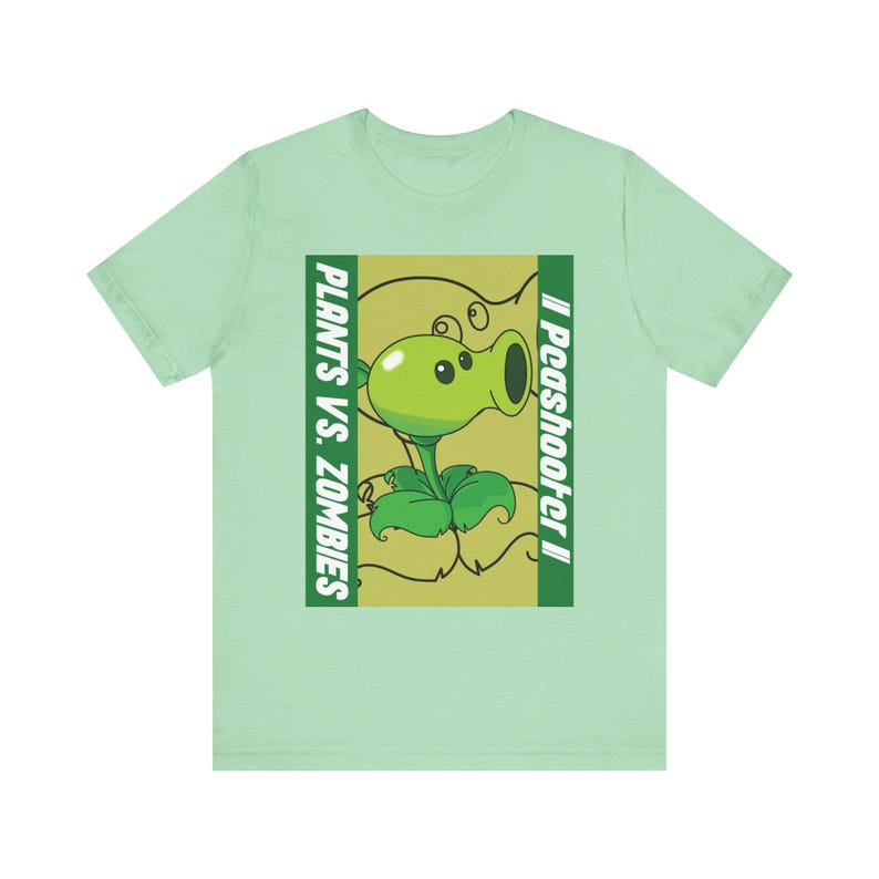 Plants Vs. Zombies Peashooter T-shirt - Etsy