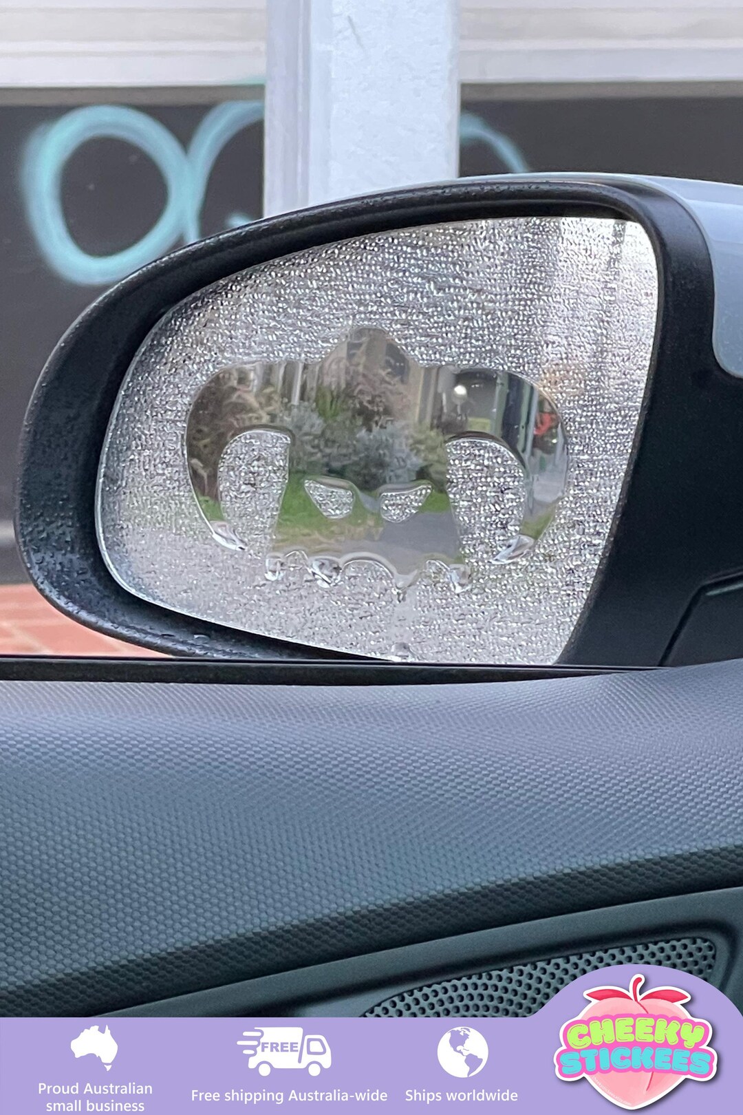 Helmet Mirror Peeker | 2pcs | Car Accessories | Sticker | Window Peeker ...