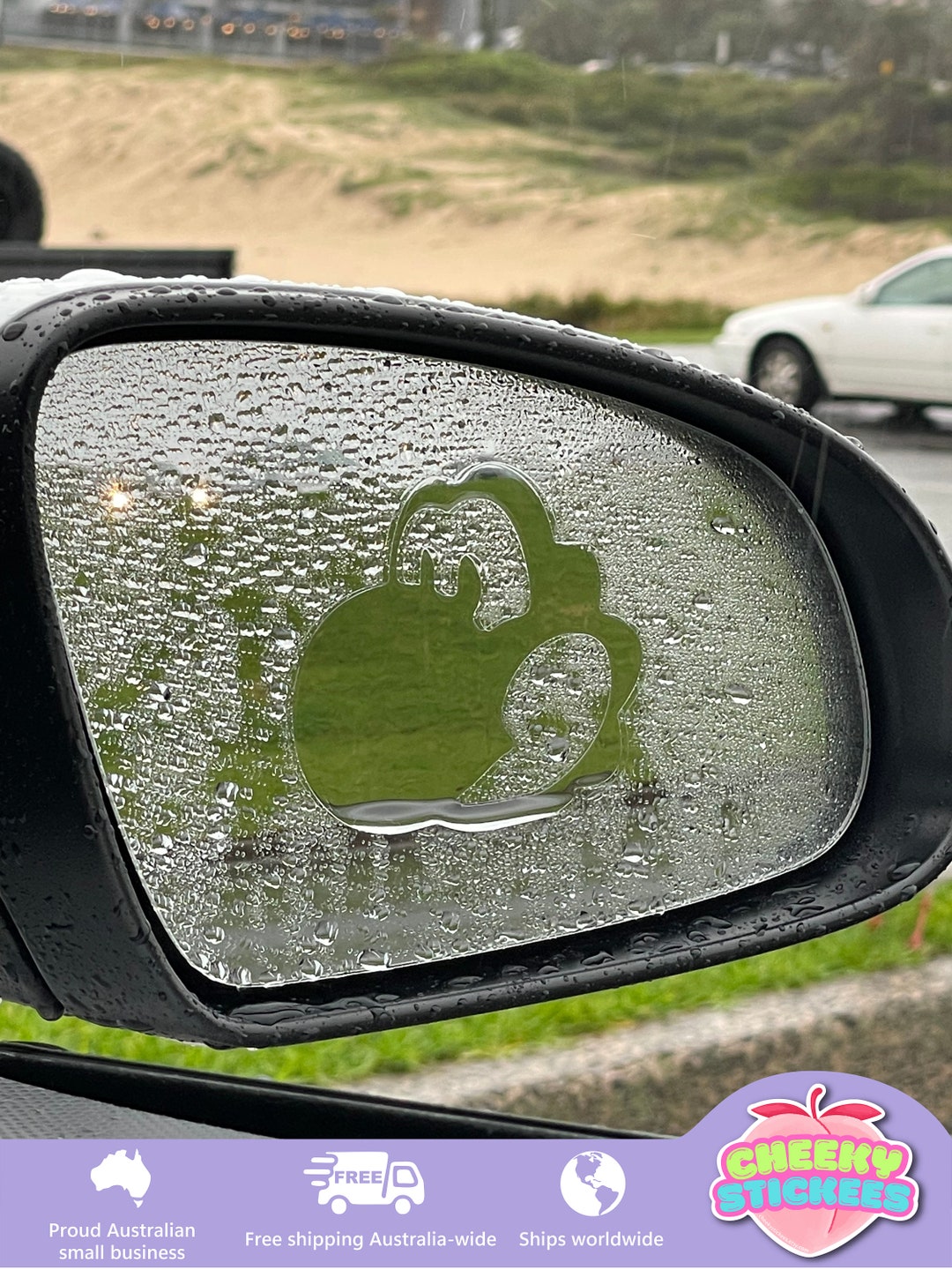 Yoshi Mirror Peeker 2pcs Car Accessories Sticker Window Peeker Side ...