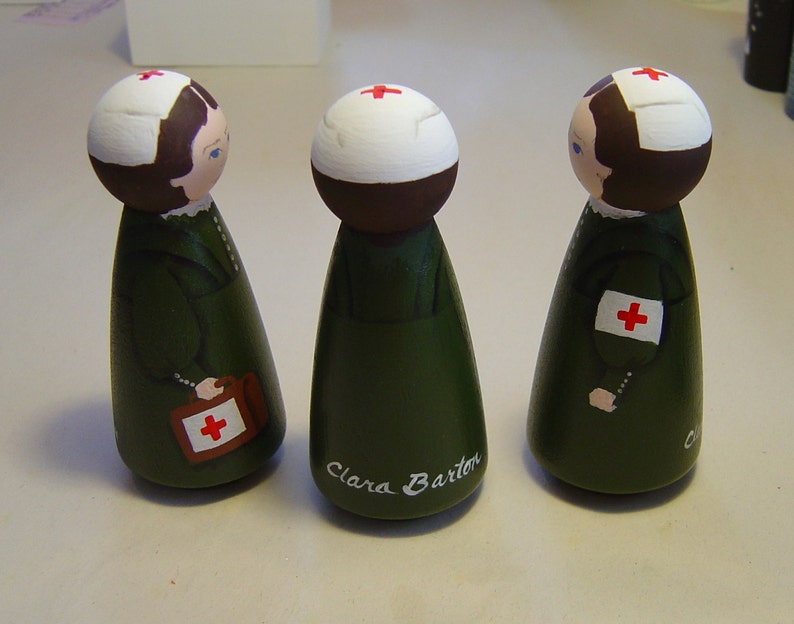 CLARA BARTON Founder of American Red Cross Ornament Hand | Etsy