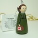 CLARA BARTON, Founder of American Red Cross, Ornament, Hand Painted in ...
