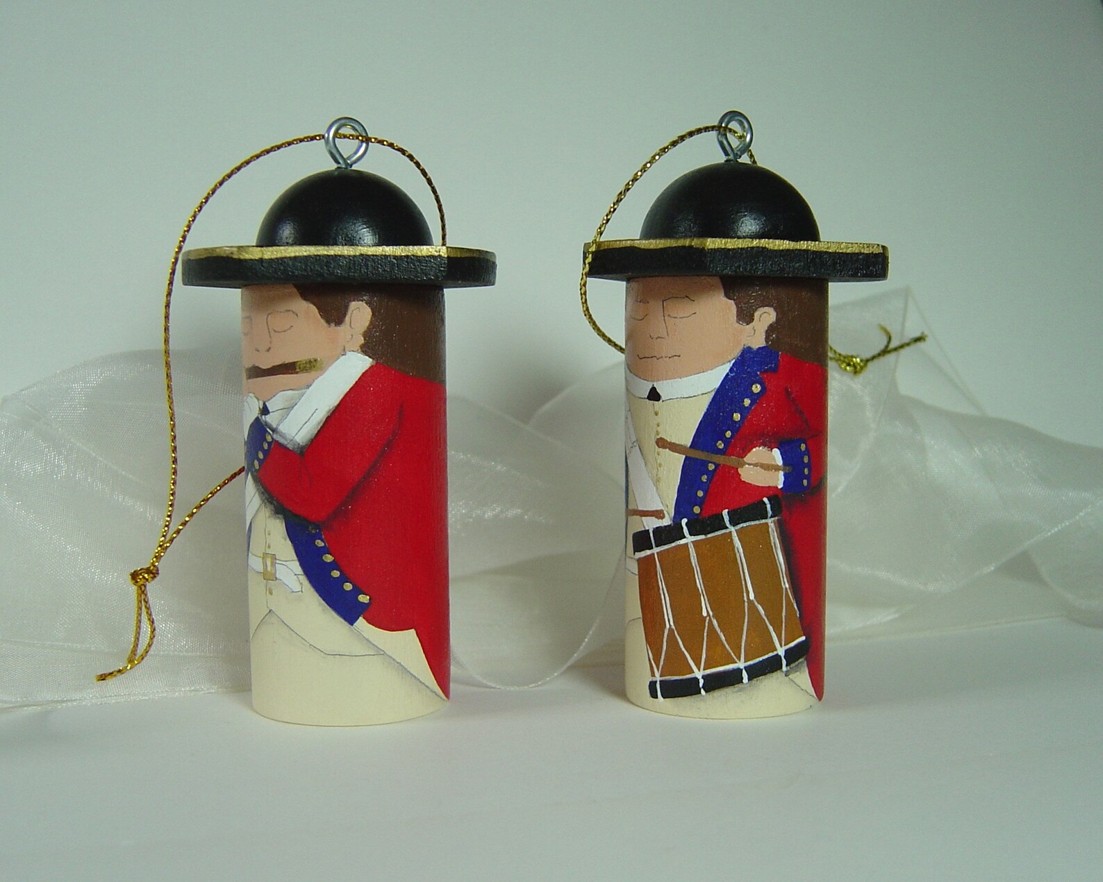 Colonial FIFER And/or DRUMMER Ornament Hand Painted on Wood | Etsy