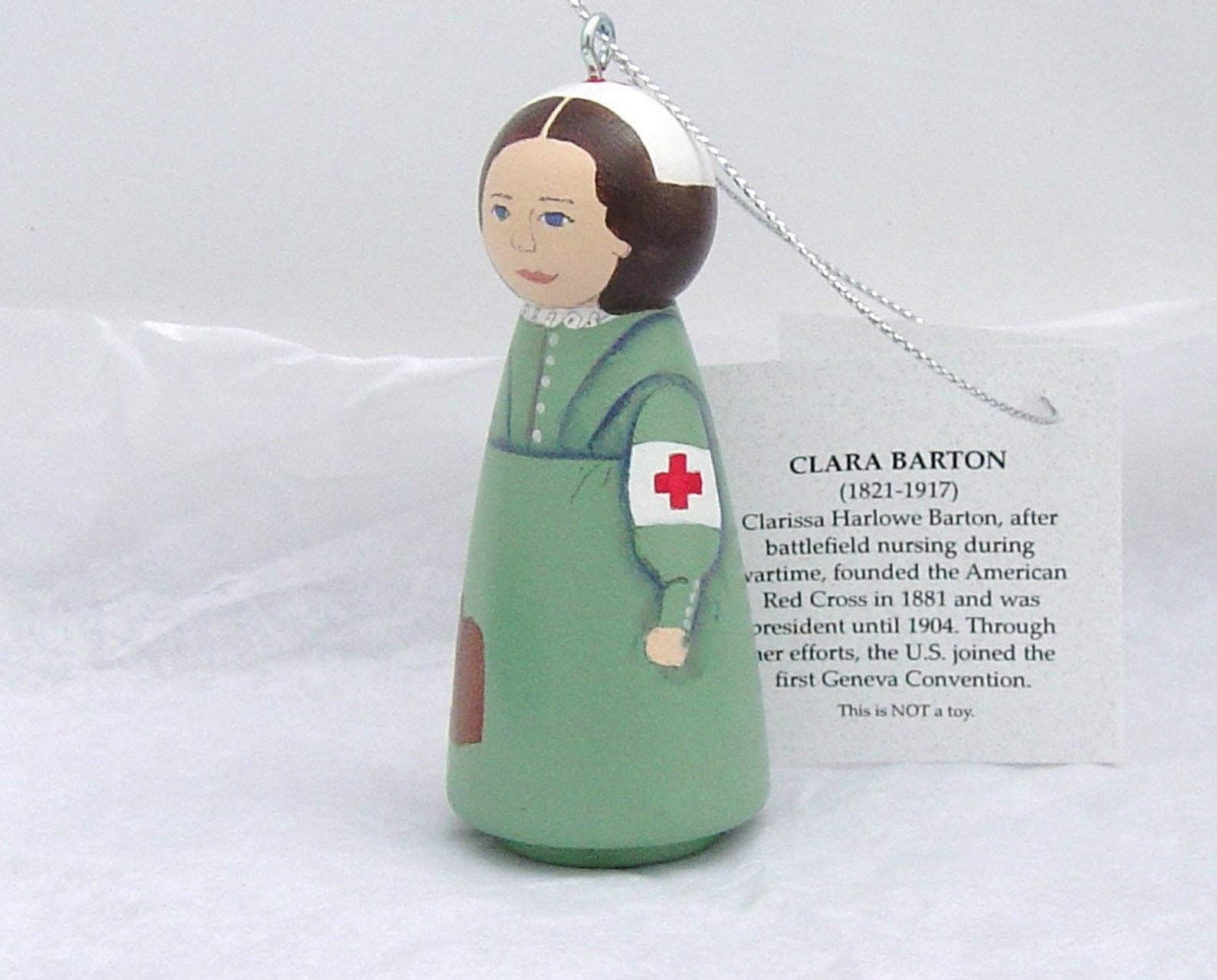 CLARA BARTON founder of American Red Cross Ornament hand | Etsy
