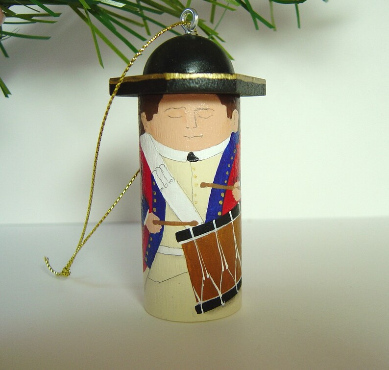 Colonial FIFER And/or DRUMMER Ornament Hand Painted on Wood | Etsy