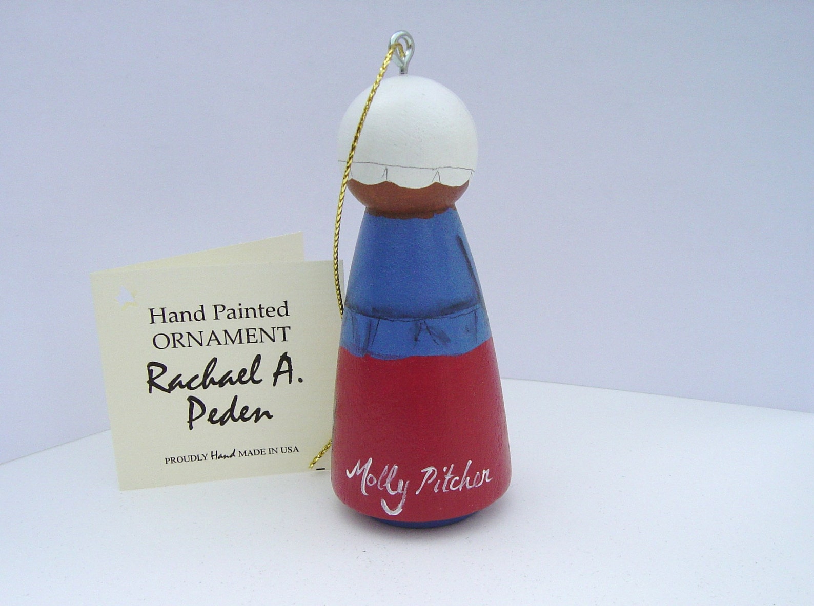 MOLLY PITCHER Heroine of American Revolution Ornament Hand - Etsy