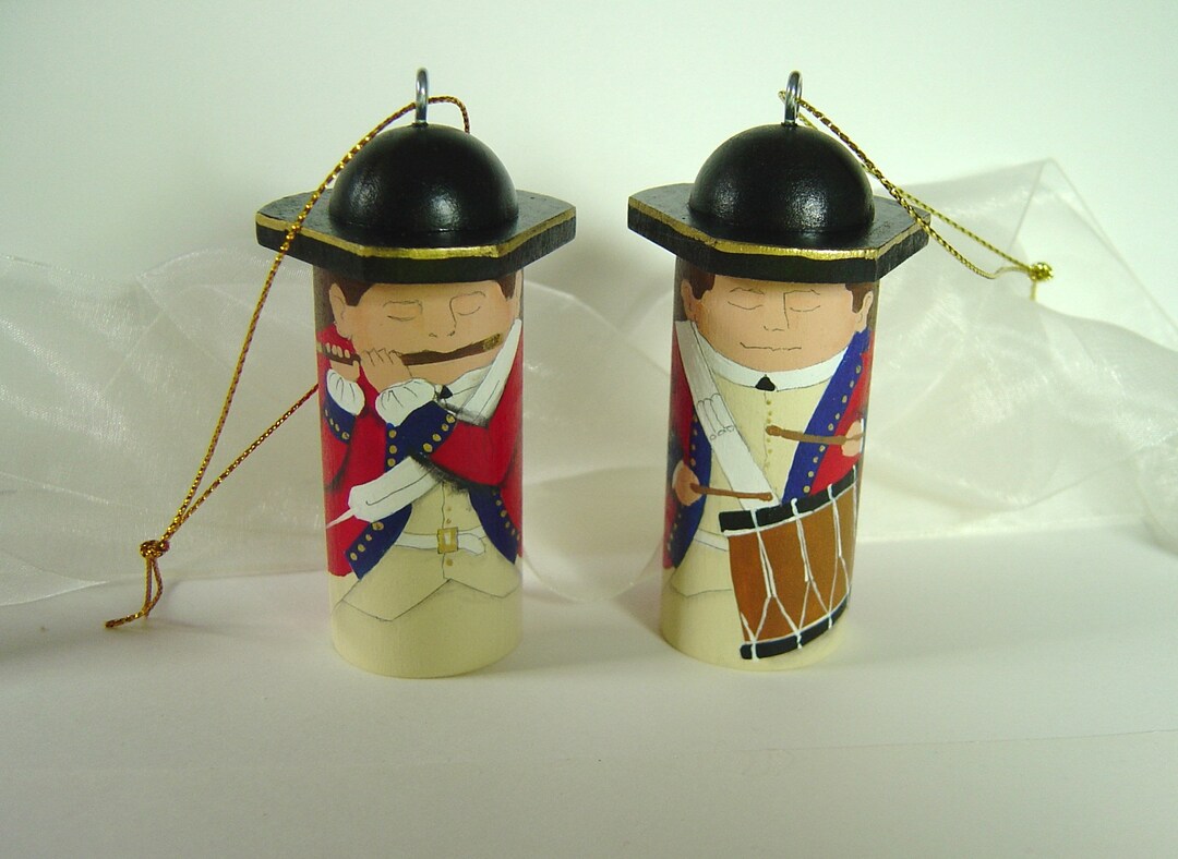 Colonial FIFER And/or DRUMMER Ornament, Hand Painted on Wood - Etsy