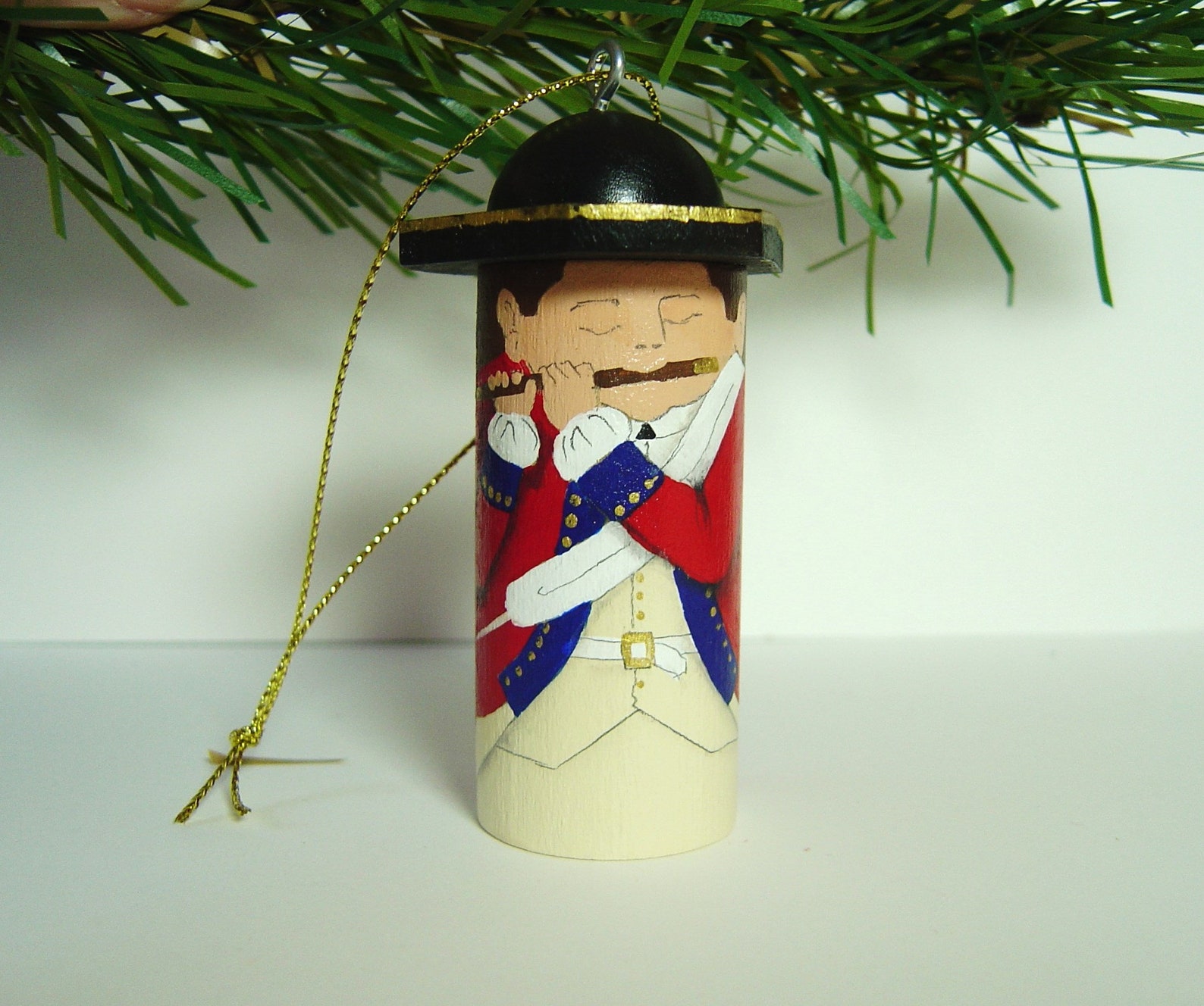 Colonial FIFER And/or DRUMMER Ornament Hand Painted on Wood | Etsy