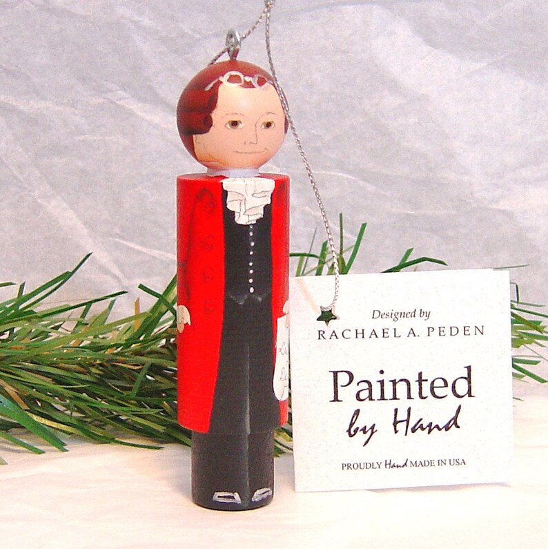 PATRICK HENRY Ornament Hand Painted on Wood - Etsy
