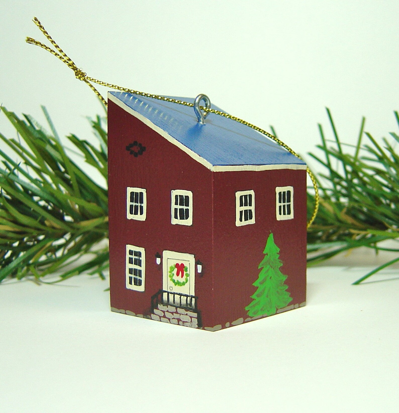 Famous Alexandria "flounder" House Ornament, Hand Painted on Wood ...