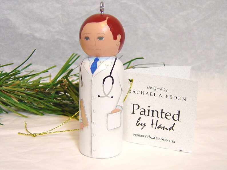 DOCTOR Ornament Hand Painted Can Be Customized - Etsy