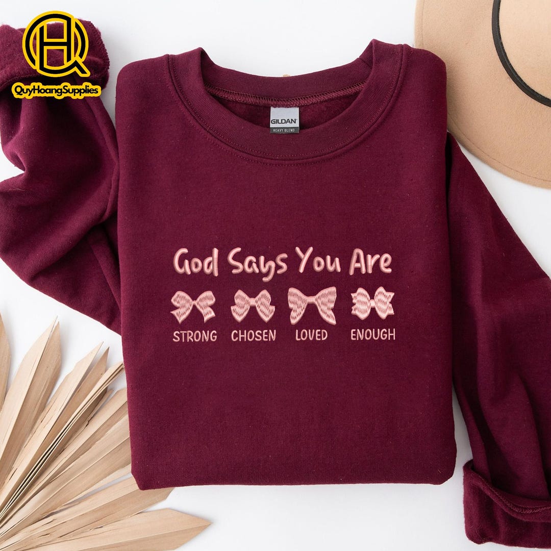 Bible Verse Embroidered Tee, Easter Day Embroidered Sweatshirt, God ...