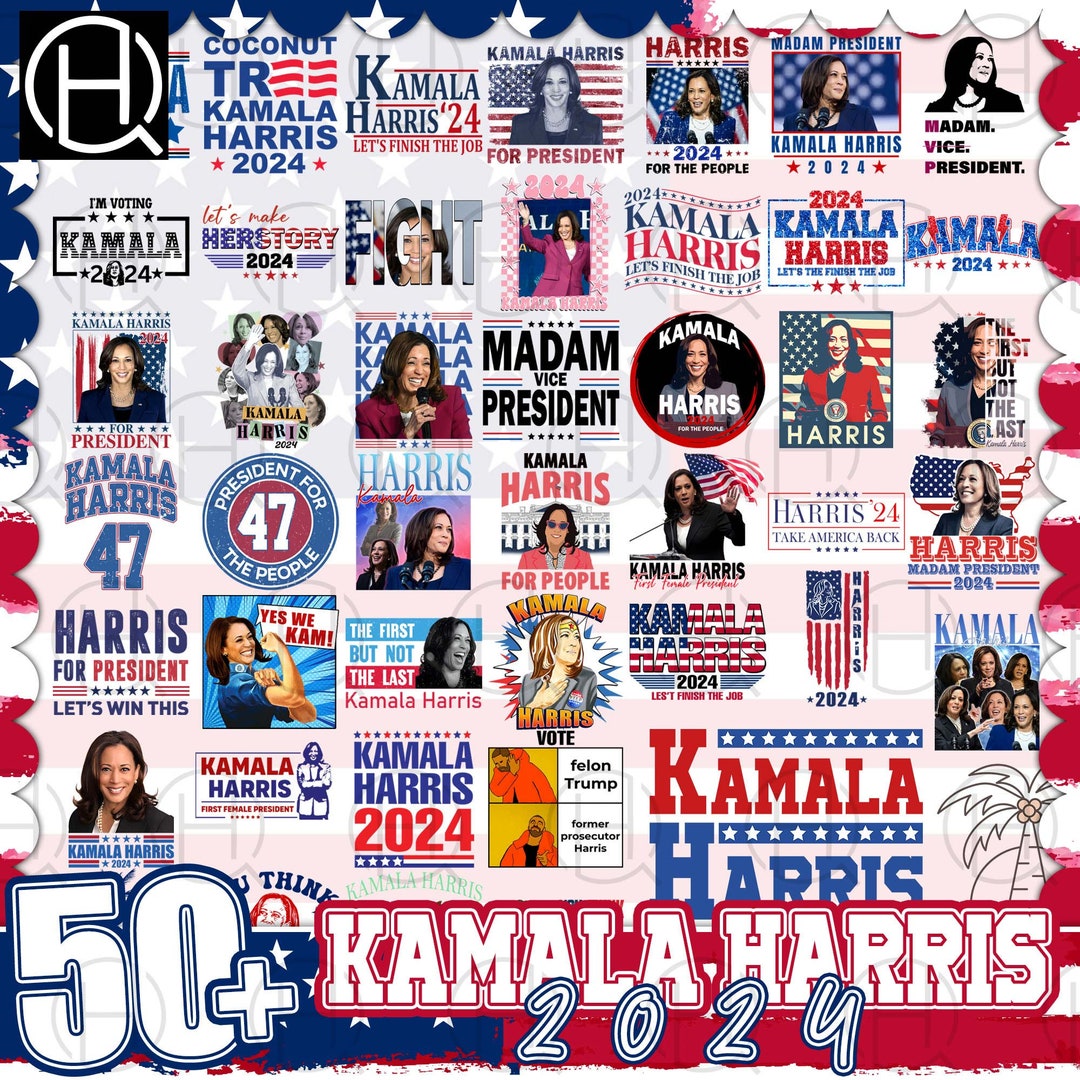 25 Kamala Harris 2024 Bundle, Kamala Png, Kamala Harris Png, Harris for ...