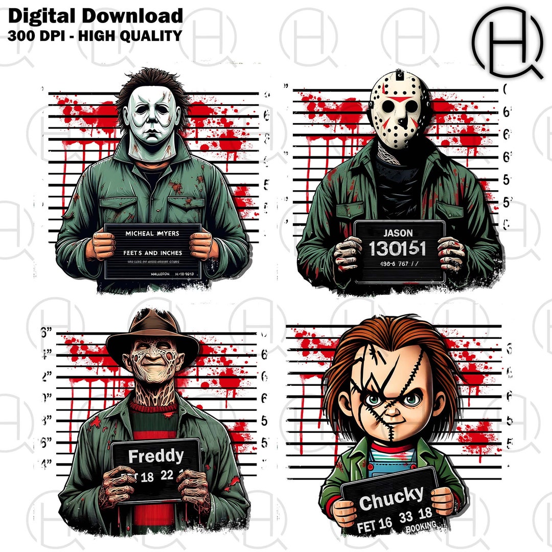 Horror Mugshot Png, Horror Movie Gift, Horror Movie Png, Horror ...