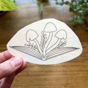 Bookish Stick and Stitch Embroidery Patterns Pack of 6, Hand Embroidery ...