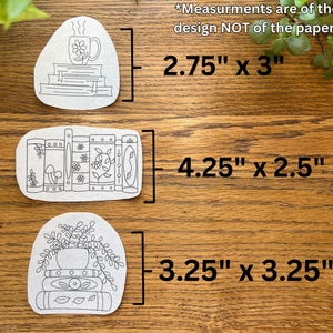 Bookish Stick and Stitch Embroidery Patterns Pack of 6, Hand Embroidery ...