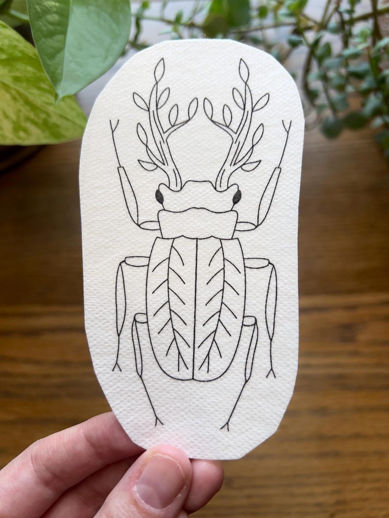 Bug Stick and Stitch Embroidery Patterns Pack of 7, Hand Embroidery ...