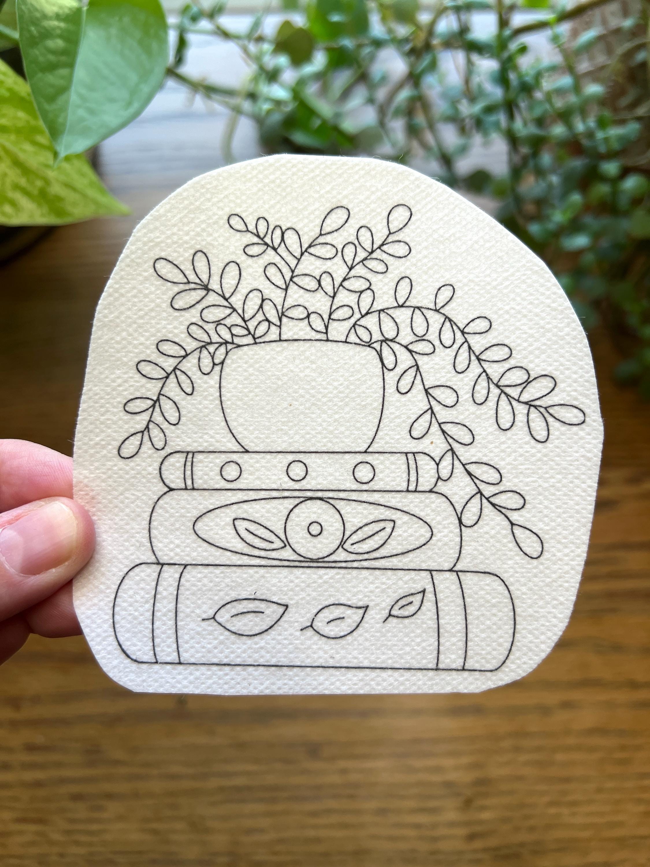 Bookish Stick and Stitch Embroidery Patterns Pack of 6, Hand Embroidery ...