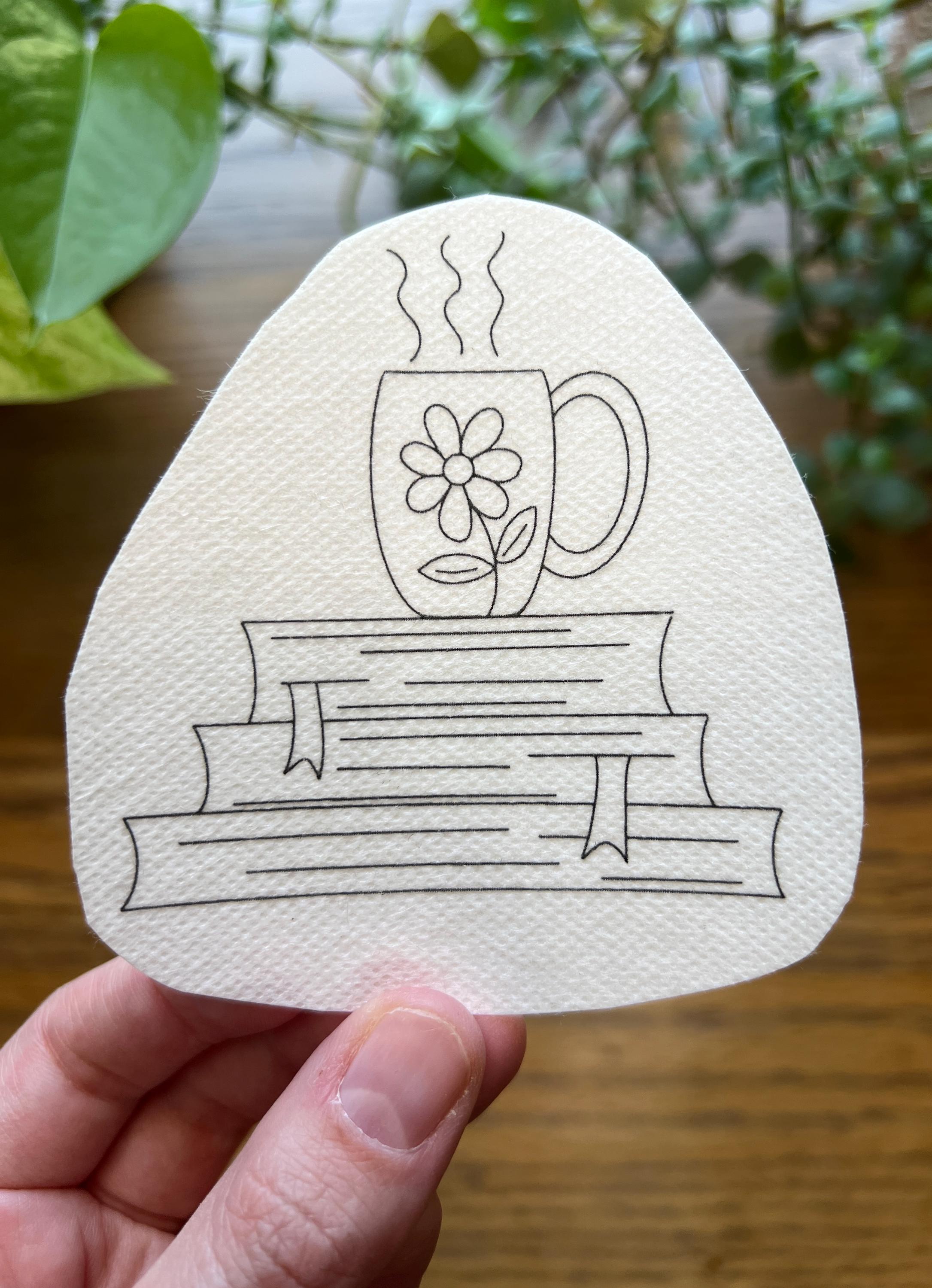 Bookish Stick and Stitch Embroidery Patterns Pack of 6, Hand Embroidery ...