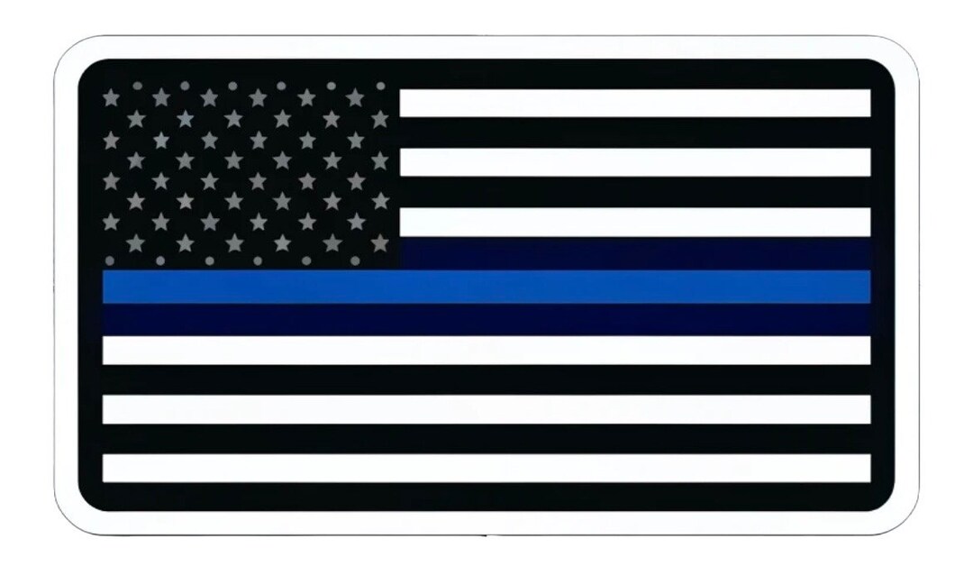 Stickback Thin Blue Line 3x5 USA Police Support Flag Sticker - Etsy