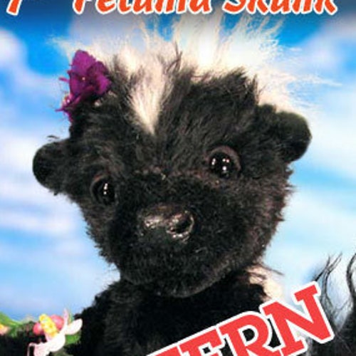Skunk Sewing Pattern Stuffed Animal Pattern PDF Skunk | Etsy