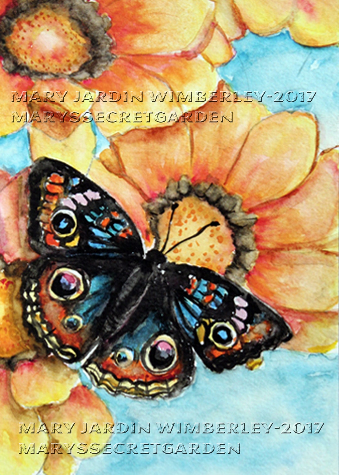 Butterfly Painting, Watercolor Butterfly, Floral Watercolor, Nature Art ...
