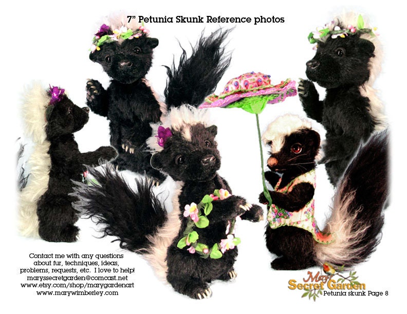 Skunk Sewing Pattern, Stuffed Animal Pattern, PDF Skunk Pattern, Animal ...