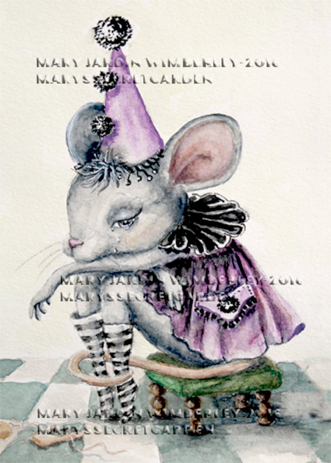 Watercolor Mouse Mouse Illustration Mouse Art Print - Etsy