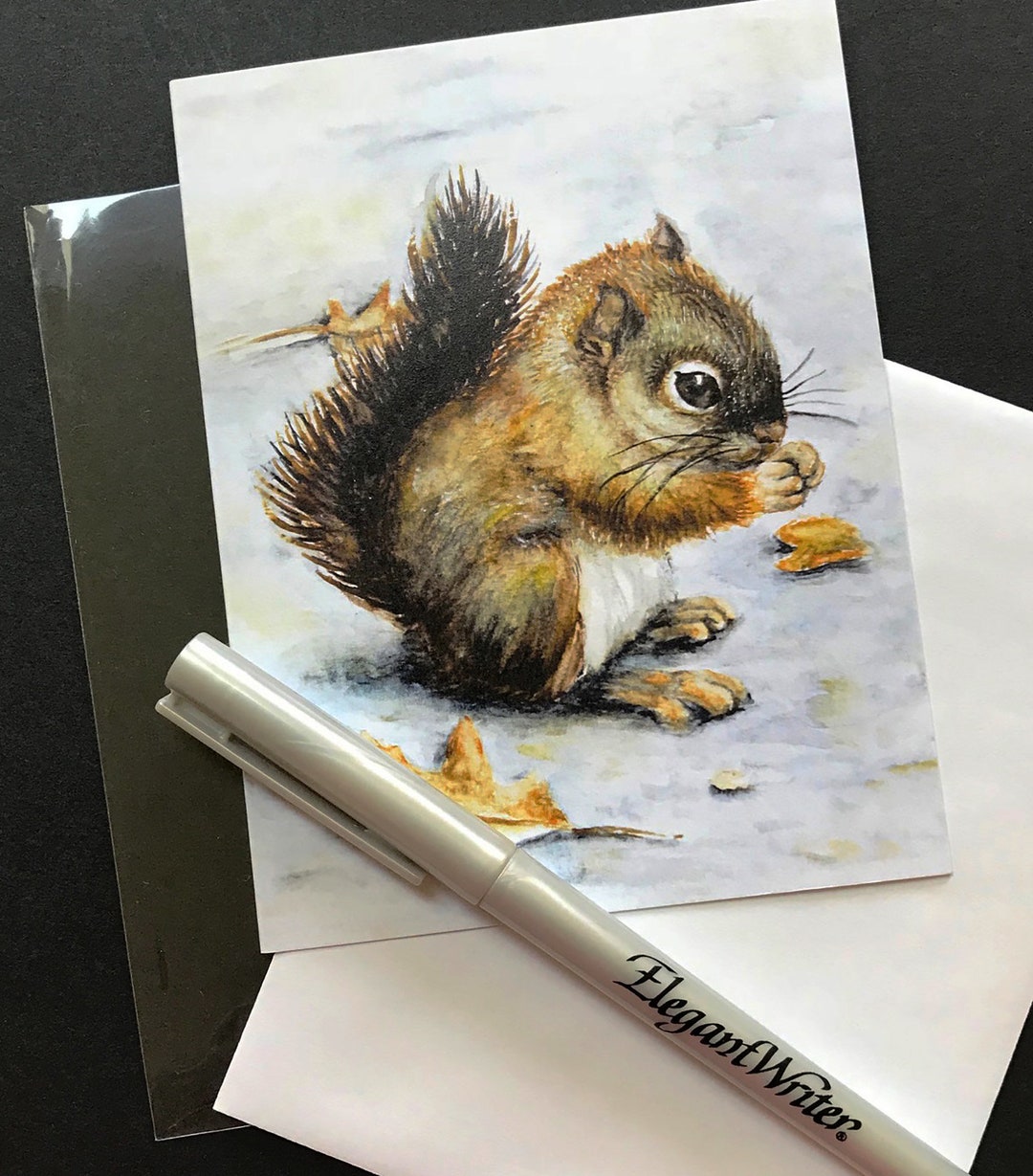 5 Baby Squirrel Cards 5 Woodland Cards Squirrel Card Set - Etsy