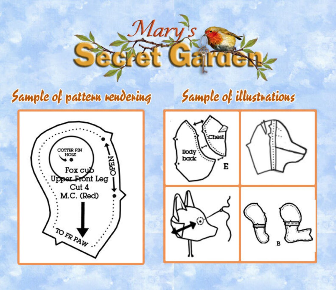 Fox Sewing Pattern Plush Fox Realistic Fox PDF DIY Fox - Etsy UK