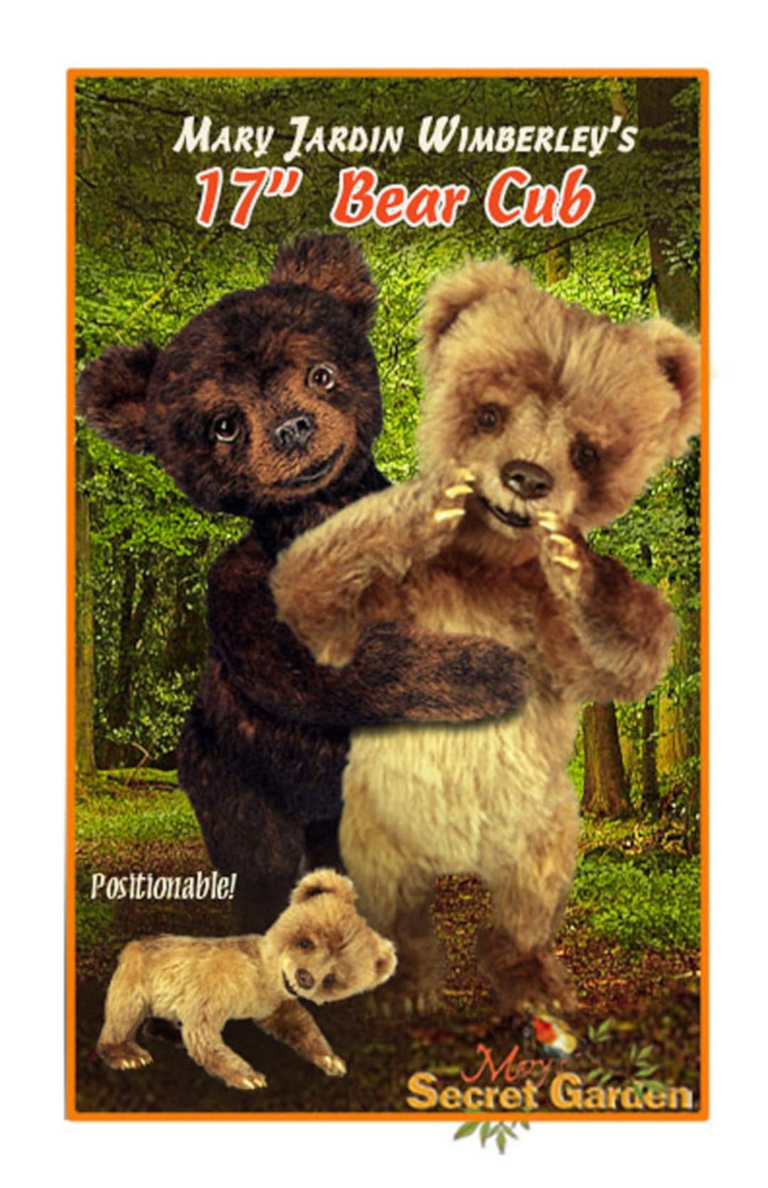 Bear Cub Sewing Pattern, Realistic Bear Pattern, PDF Teddy Pattern ...