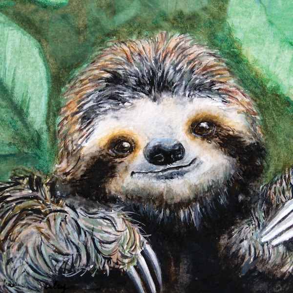 Sloth Painting - Etsy