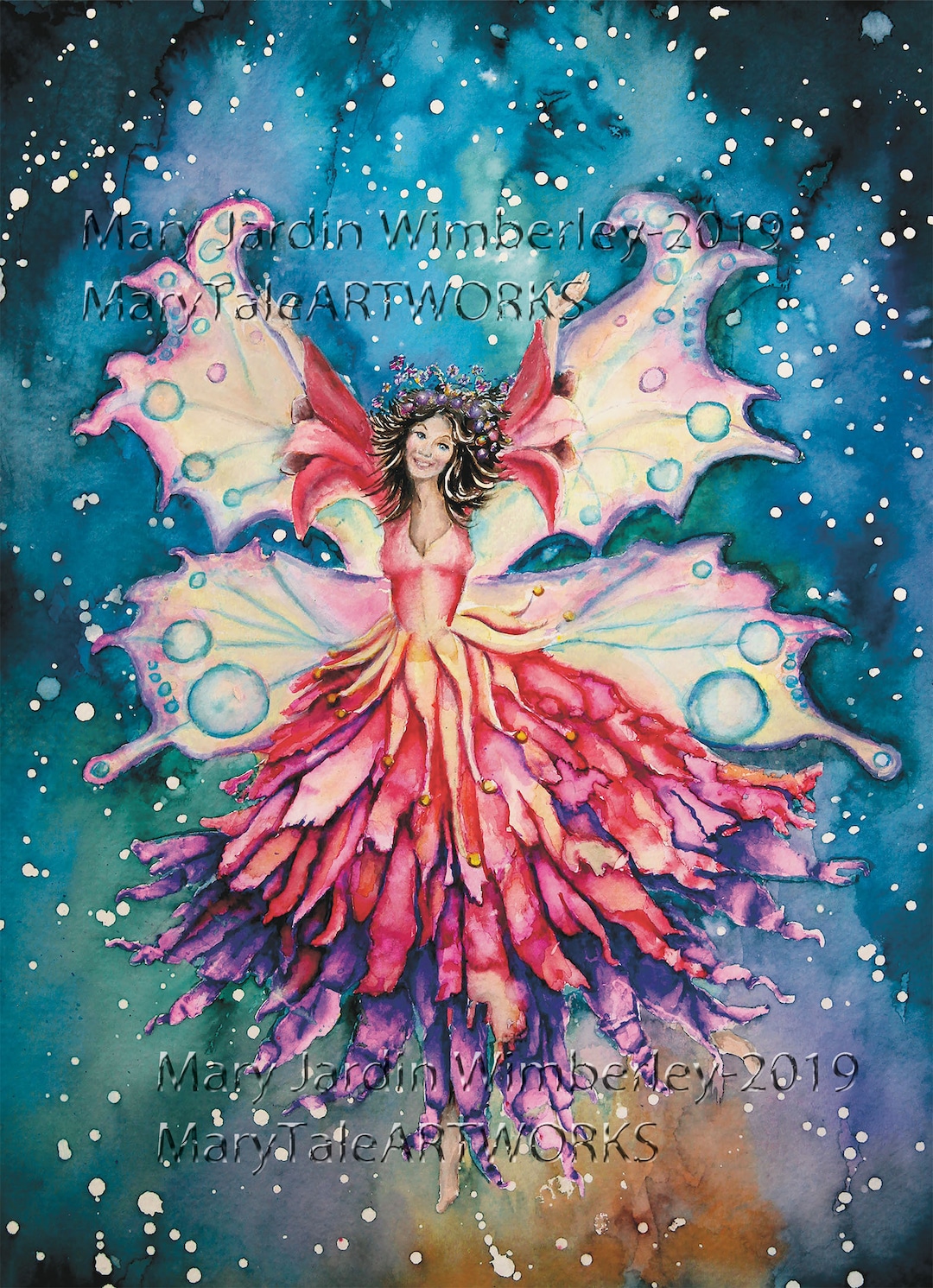 Watercolor Fairy, Faery Painting, Colorful Fantasy Art, Fantasy Artwork ...