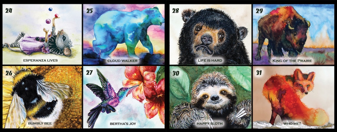 5 Rooster Cards, 5 Barnyard Hen Cards, 5 Farm Chicken Cards, Sunrise ...