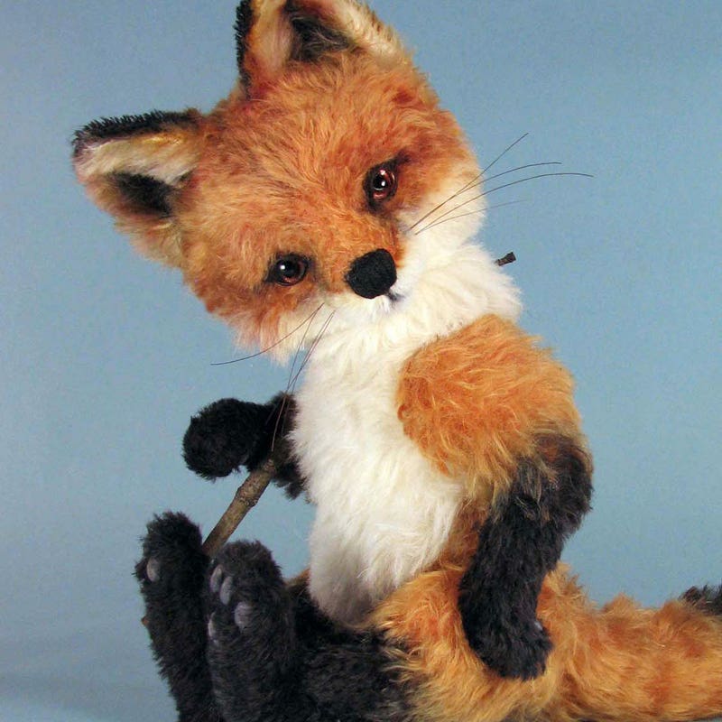 Realistic Fox Toy - Etsy