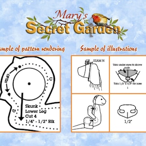 Skunk Sewing Pattern, Stuffed Animal Pattern, PDF Skunk Pattern, Animal ...