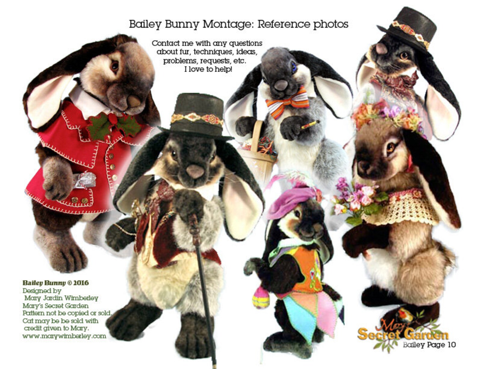 Bunny Sewing Pattern, Stuffed Animal Pattern, PDF Rabbit Pattern, Plush ...